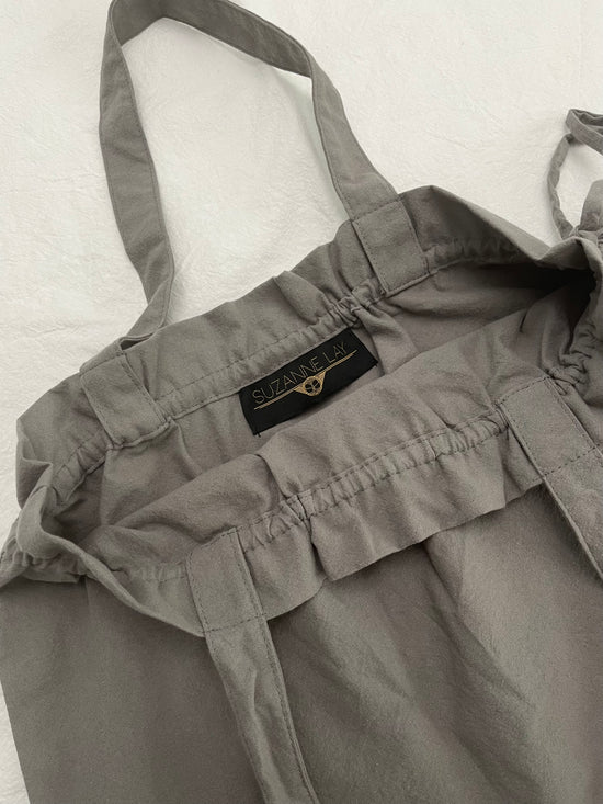 Drawstring Sack Bag - Grey – Suzanne Lay