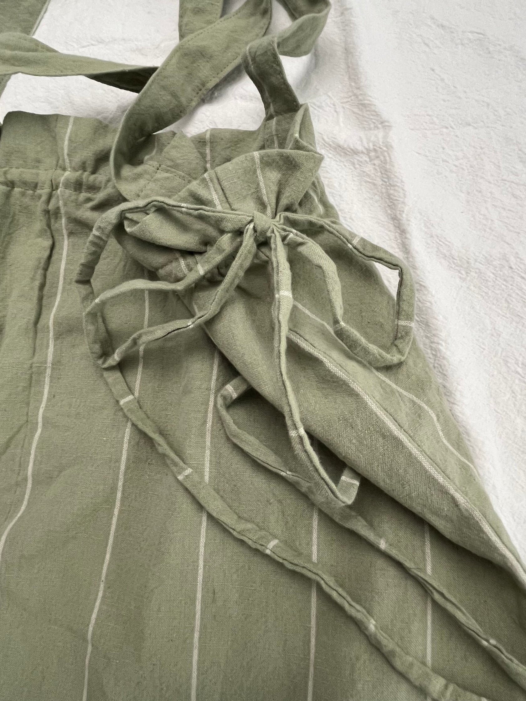 Drawstring Sack Bag - Green Stripe – Suzanne Lay